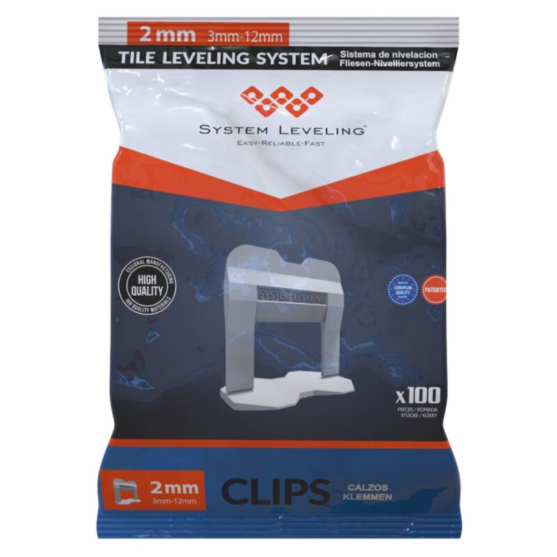 Clips X100 2 Mm Tile Leveling System